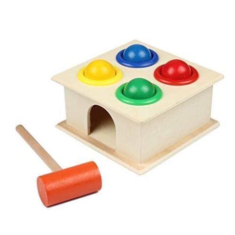 Wooden Hammer Ball Knock | Montessori Toy for Toddlers | Universal ...